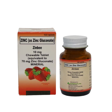 ZINBEE Zinc Gluconate 10mg Chewable Tablet 100's Strawberry price in ...